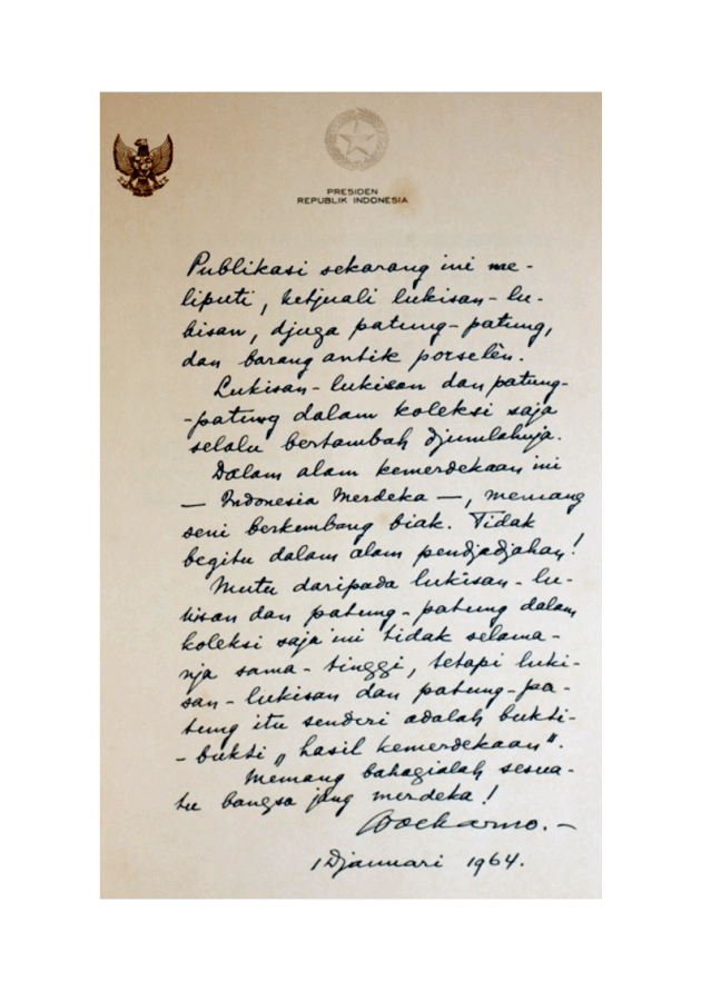 THE ART-COLLECTION OF PRESIDENT SUKARNO: ‘THE SUKARNO COLLECTION ...